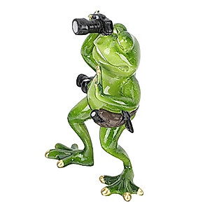 Yardwe 3pcs Statue Yard Pose Gnomes Frogs Desktop Collectible Fairy Bonsai Paparazzi Garden Mascot Table Micro for Spring Home Frog Sculpture Decorative Cowboy Personalized Shelves Shape