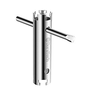 DURATECH Long Reach Basket Strainer Wrench, Universal Sink Strainer Wrench with Sliding Handle, Double End, 1/2" & 3/8 "