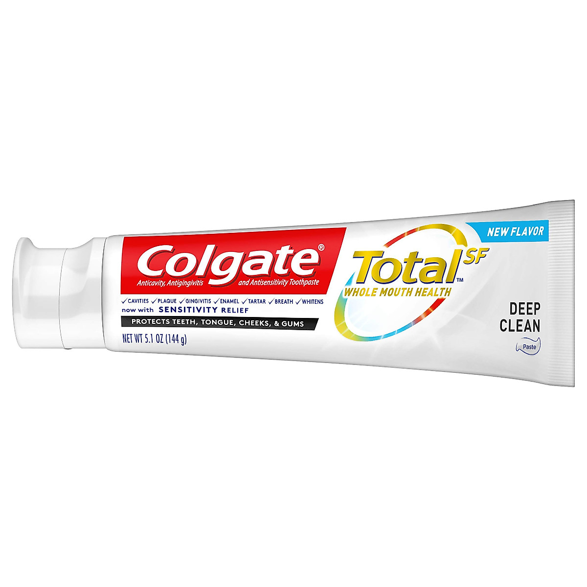 Colgate Total Toothpaste, Deep Clean, 5.1 Ounce, Pack of 2