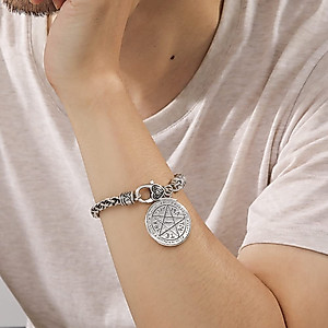 Lemegeton Talisman for Love Tetragrammaton Seal of Solomon Wicca Pentacle Pendant Wiccan Bracelets