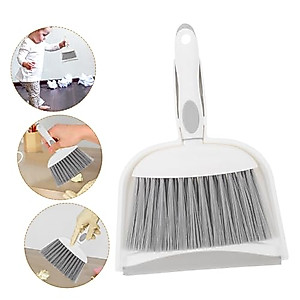 CONGARTENO 1 Set Mini Broom Dustpan Kitchen Sponge Holder Toy Vacuum Collapsible with Handle Tool Accessories Blinds Table Whisk Brooms Dry Brush Geller Cage Cleaner Removal Cedar Wok Air Pp