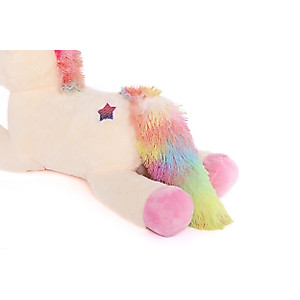 MaoGoLan Toys Studio Big Unicorn Stuffed Animal Soft Large Unicorn Plush Pillow Toy Gift for Girls Boys (Pink, 32 '')