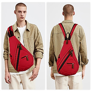 HUXFAM Small Sling Crossbody Backpack Multipurpose Casual Daypack Backpacks Outdoor Cycling Hiking Travel