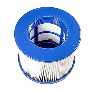 ALEKO Hot Tub Water Filter | Replacement Water Cartridge Cleaner for Inflatable Spa | Standard Screw in | Blue | Lot of 6 | 6HTFL