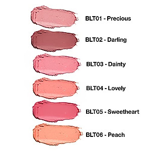 Palladio I'm Blushing 2-in-1 Cheek and Lip Tint, Buildable Lightweight Cream Blush, Sheer Multi Stick Hydrating formula, All day wear, Easy Application, Shimmery, Blends Perfectly onto Skin, Darling
