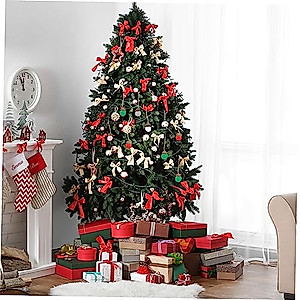 DECHOUS 24pcs Christmas Acorn Ball Hand Decor Christmas Decor Felt Balls Bulk Christmas Hanging Acorn Balls Christmas Tree Hanging Ornament Christmas Acorn Ball Pendant Material Manual