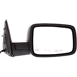 Kool Vue Left & Right Power Heated Door Mirrors Compatible With Dodge Ram 1500 2009 With Signal Light & Puddle Lamp; Without Memory Textured Pair
