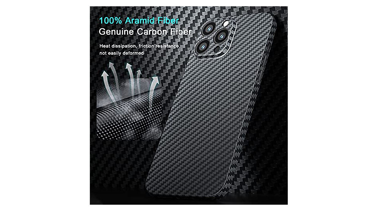 memumi 2022 Carbon Fiber Case for iPhone 13 Pro Max