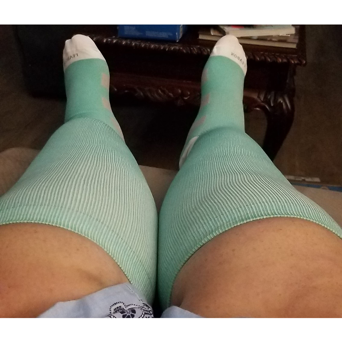 Wide Calf Compression Socks for Women & Men Extra Large Size Support Socks for Nurses Running Pregnant Travel, 15-20 mmHg