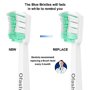 Ofashu Electric Toothbrush Replacement Heads for Philips Sonicare ProtectiveClean DiamondClean HX9023, 10 Pack