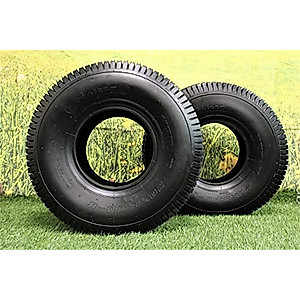 Set of Two 20x8.00-8 4 Ply Turf Tires for Lawn & Garden Mower 20x8-8