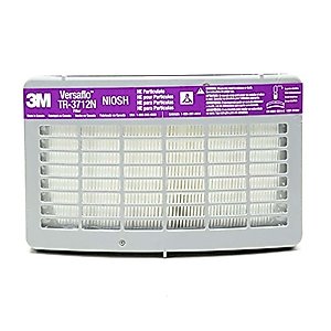 3M TR-3712N-40 Versaflo TR-3712N Replacement HE Filter for Use with TR-300 Series PAPR, Plastic, 1" x 1" x 1"