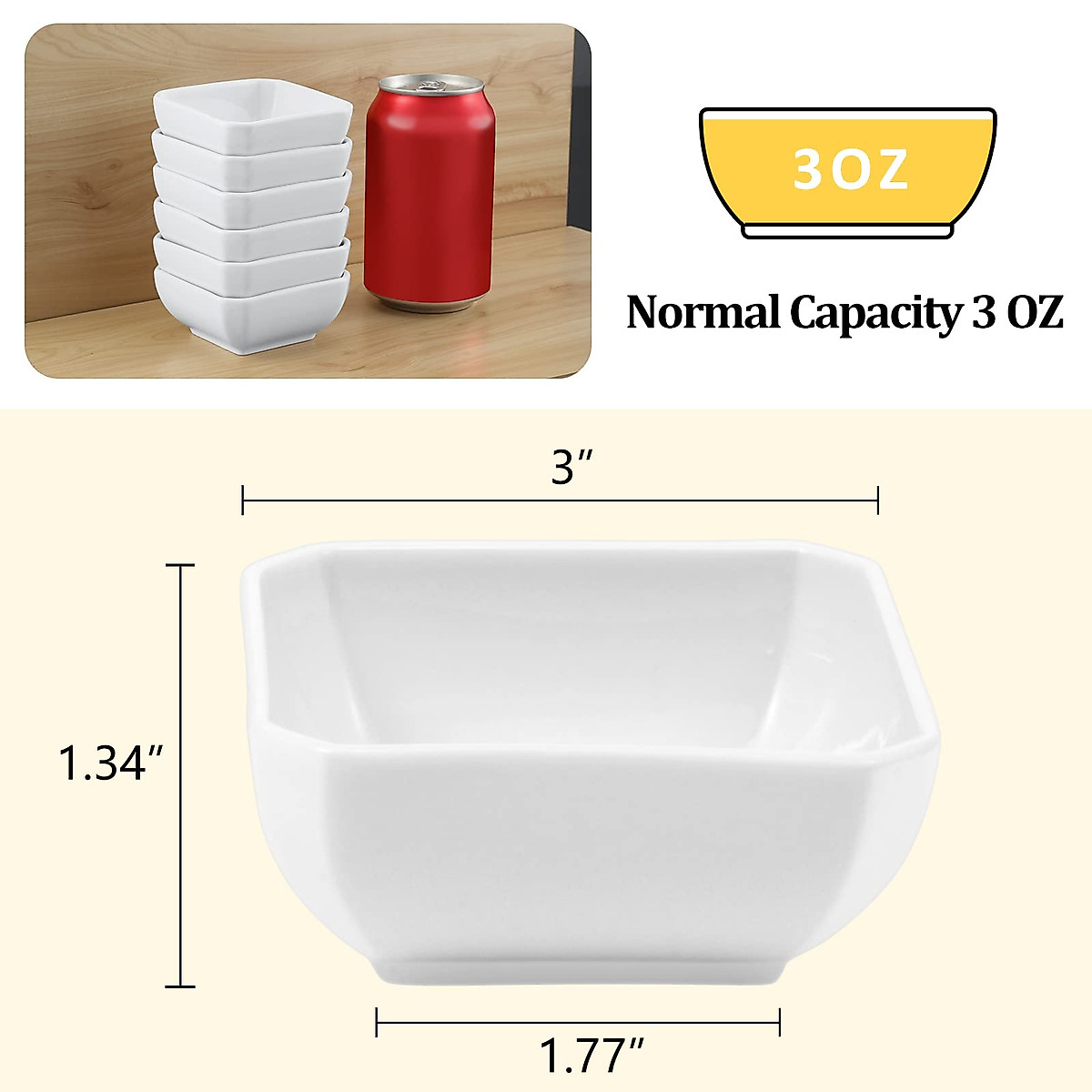 Yedio 3 Oz Dipping Bowls Yedio 3 Tier Serving Tray