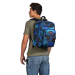JanSport Big Student Backpack-Travel, or Work Bookbag with 15-Inch Laptop Compartment, Cyberspace Galaxy, One Size