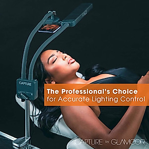 Glamcor Capture LED Light Kit with Smartphone Mount and Table Clamp