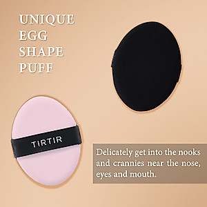 TIRTIR Mask Fit All Cover Pink Cushion Foundation | High Coverage, Semi-Matte Finish, Lightweight, Flawless, Corrects Redness, Korean Cushion, Pack of 1 (0.63 oz.), 21N Ivory