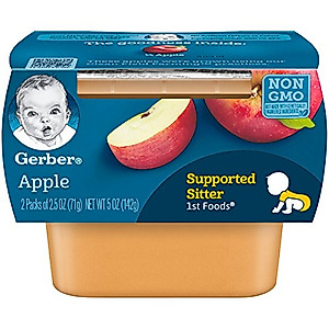 Gerber 1st Foods Apples, 2 oz Tubs, 2 Count (Pack of 8)