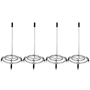 4PCS Check Spindle, Receipt Holder Spike, Stainless Steel Bill Fork, Memo Holder Spike