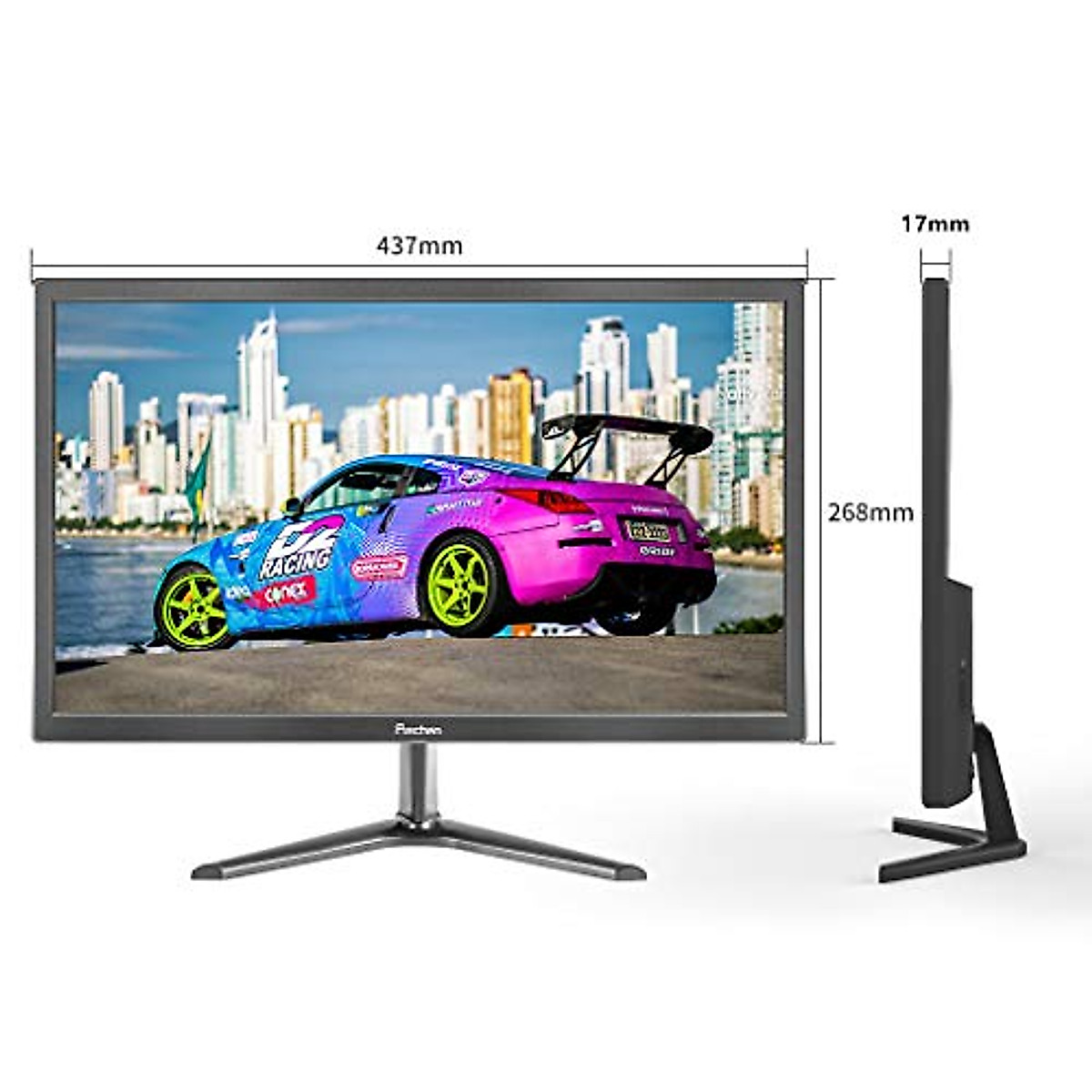 19 Inch PC Monitor(1440x900),60 Hz, 5 ms,Brightness 250 cd/m²,Built-in Speaker,HDMI & VGA Interface,Display Screen for Laptop/PS3/PS4/X-Box/PC,Black,Prechen