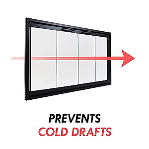 Heatilator Prefab Fireplace Door | Easy to Install | Frame Included | - Fits Models E36, EC36, HB36A, HB36AI Only.