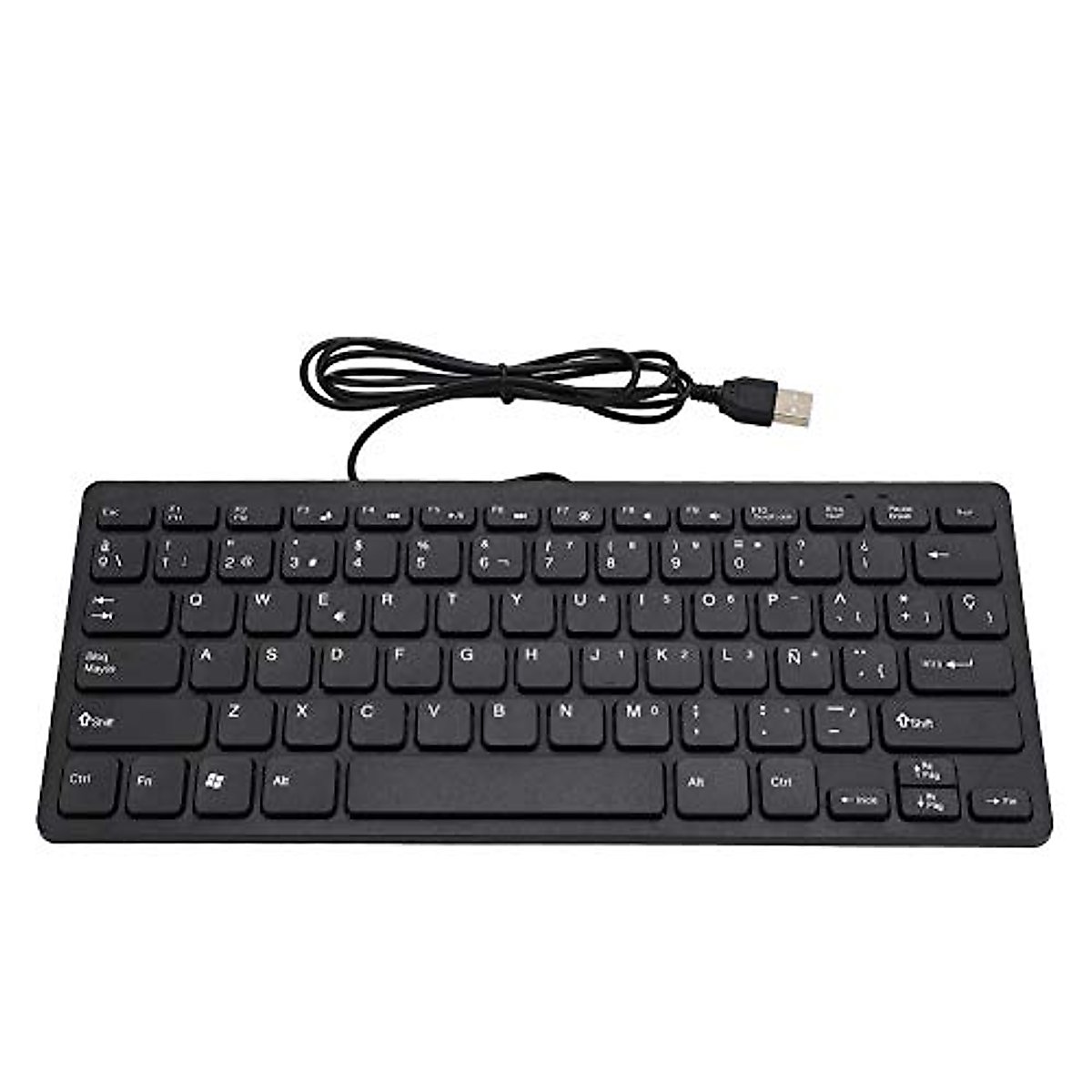 ciciglow Mini Wired Keyboard, 78 Keys Keypad, Portable Ultra Thin Mechanical Gaming Keyboard, Mini USB Wired Office Keyboard for Computer Laptop
