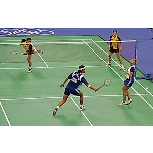 NKTM Badminton Net, Badminton Sets for Backyards with Net Badminton Net for Backyard Badminton Nets Portable Badminton Tournament Net for Garden Schoolyard Backyard (20 FT x 2.5 FT)