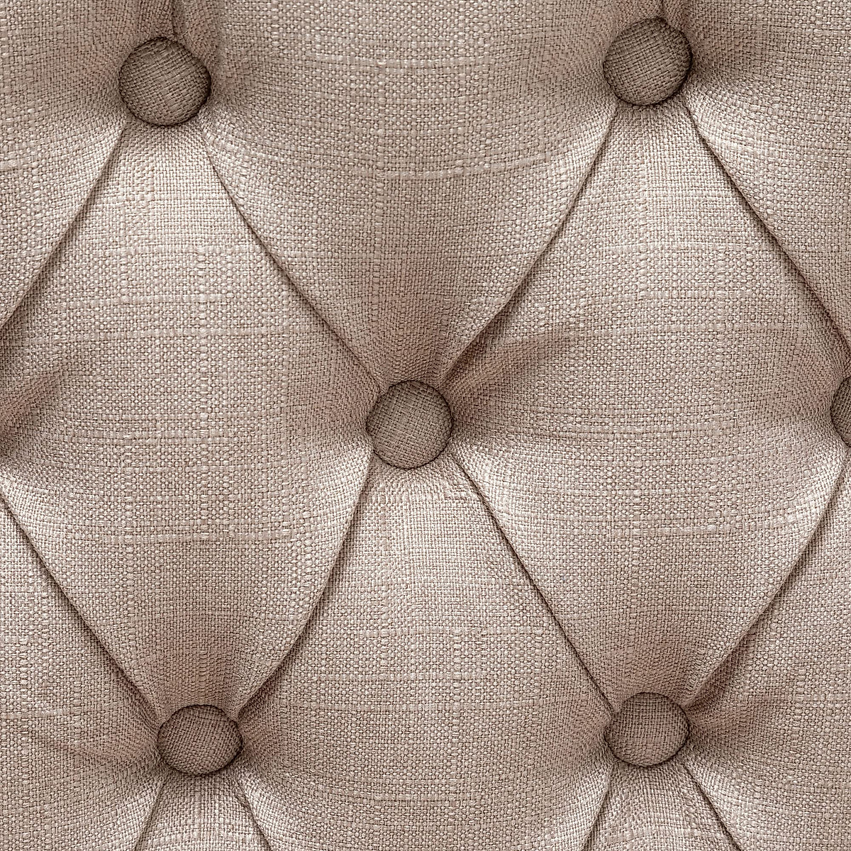 Andeworld Modern Loveseat Settee Button Tufted Sofa Couch Upholstered Banquette Dining Bench High Back Living Room Funiture (Khaki 1)