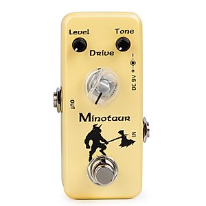 Movall MP-320 Minotaur Overdrive Guitar Effect Pedal Classical Mini Pedal with True Bypass