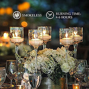 CLCYICEN Floating Candles for Centerpieces，2 Inch White Small Floating Candles for Cylinder Vases, Centerpieces at Wedding, Party, Pool, Holiday