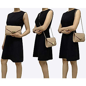 CHARMING TAILOR PU Clutch Purse for Women Evening Bag Chic Clutch Handbag for Special-occasion (Taupe)