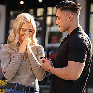 LIFETIME JEWELRY 3-Stone Cubic Zirconia Heart Ring for Women 24k Real Gold Plated (Purple, 7)