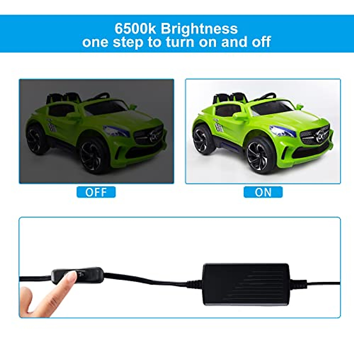 ZKEEZM Light Box Photography 24"x24" with 120 LED and 6 Colors Backdrops Photo Box with Lights Professional Foldable lightbox for Product Photography with 6500K Brightness, Picture Box Shooting