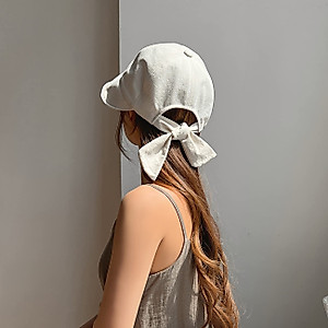 VIEWLAP Cotton 100% Wide Brim Bucket Hat with Ribbon Point Mesh Lining Adjustable Sun Hat for Women Girls (Pink)