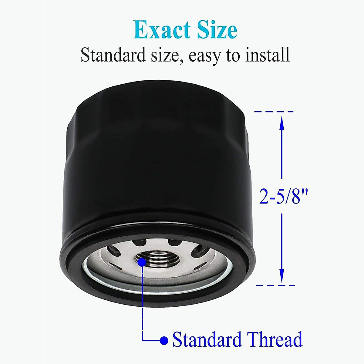 Drblawi Compatible with 4 Pack Professional 12 050 01-S Oil Filter Fits for Kohler Engine Lawn Mower Troy Bilt Bronco 12 050 01 1205001-S 12 050 01-S1 YTH20K46 KT715 SV470-SV620 Lawn Mower Oil Filter