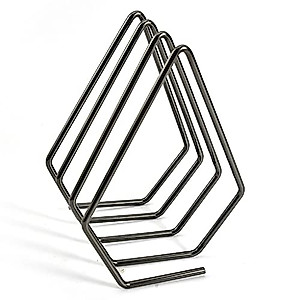 Storage Newspaper Baskets Magazine Rack Cone-Shaped Wrought Iron Bedroom Gold Stand Desktop Rack Living Room Black Book Rack (Color : Gold, Size : 6613cm)