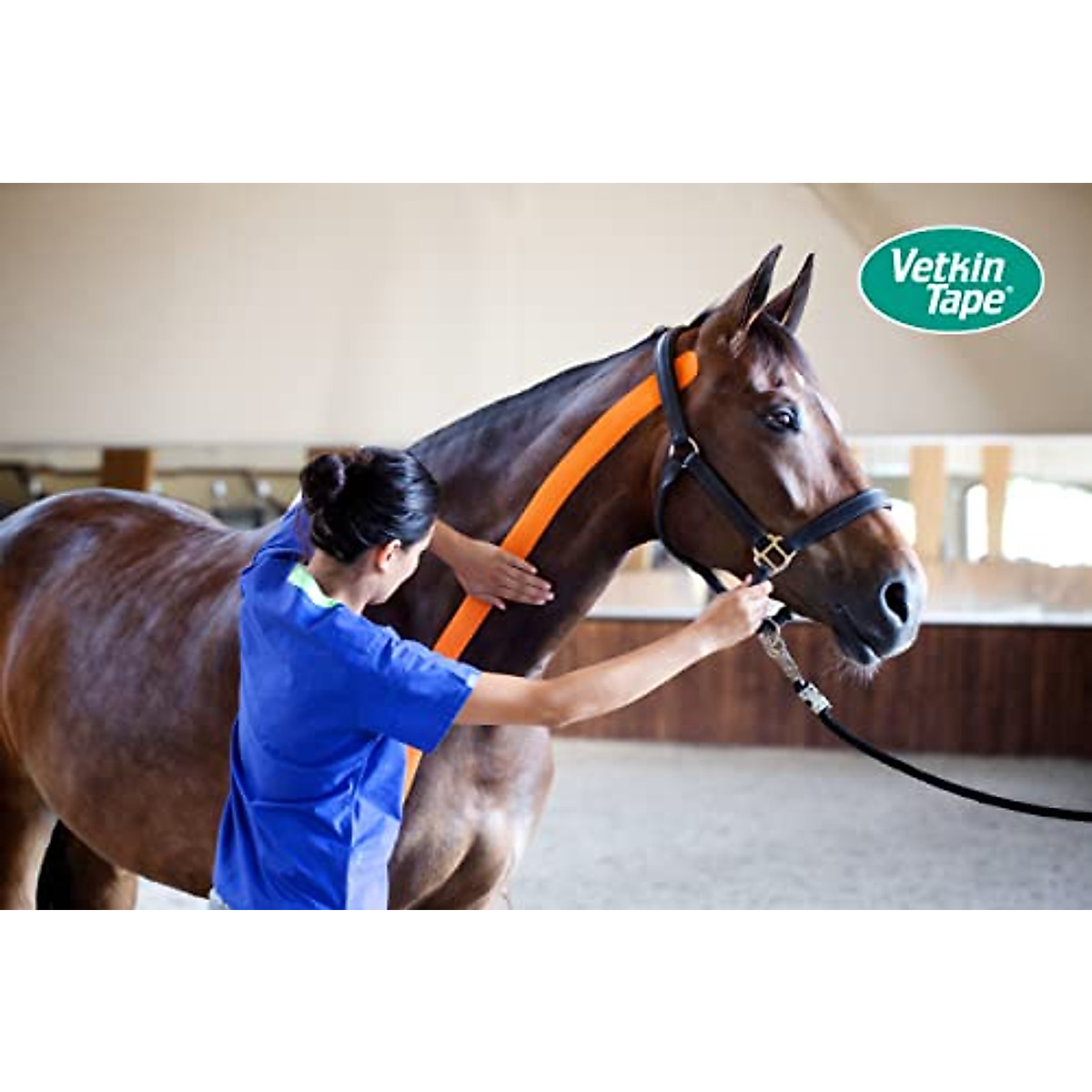 VETKIN VetkinTape® Veterinary Kinesiology Tape Red | Kinesiology Tape for Horses & Dogs | Equine & Canine Kinesiotape | Latex Free and TÜV Quality Mark Certified Ktape | 1.2 inch | Pack of 2 Rolls