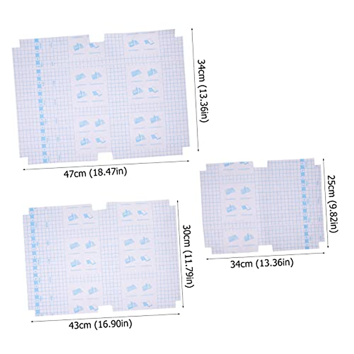 generic 90 pcs Plastic Clear Transparent Notebook Protection Exercise A Protective Soft Books Kids Self for Textbook Diary Book Students Sleeves Student Wrap School Covers Adhesive