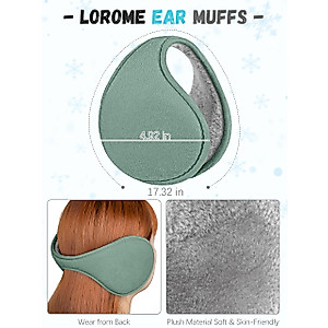 Winter Hat Scarf Gloves and Ear Warmer, Warm Knit Beanie Hat Touch Screen Gloves Set Winter Gifts Neck Scarves for Women Mint Green