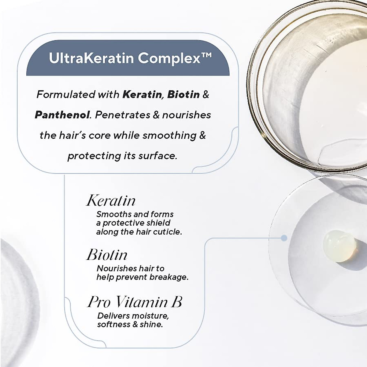 Infusion K Intense Repair Shampoo with Rosehip & UltraKeratin Complex - Moisturizes & Strengthens | Repair Dry Damaged Weak Hair | Color Safe, Paraben, Cruelty, & Sulfate Free | USA Made (32 oz)