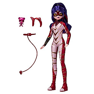 Miraculous Ladybug and Cat Noir Toys Fashion Doll | Articulated 26cm Doll with Accessories Kwami | Purple Tigress Figurine | Bandai Dolls