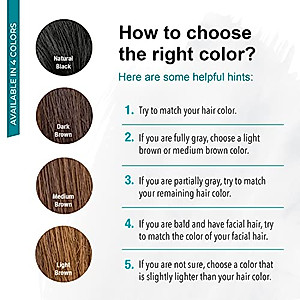 Sport Eyebrow Colorant, Men's Long Lasting Treatment to Cover Gray Brow Hairs, Medium Brown