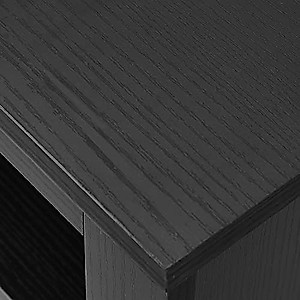 Panana TV Stand 6 Cubby Television Stands Cabinet 6 Open Media Storagefor TVs up to 80 Inches, 70 Inch (55 Inches Black)