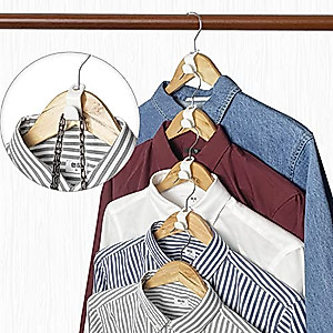 100 Piece Clothes Hanger Connector Hooks Hanger Extender Clips Space Saving Cascading Hanger Hooks Plastic Mini Closet Hanger Organizer for Clothes Hangers Or Organizer Closets