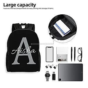 Custom Backpack Personalized Daypack for Kids Boys Girls Youth Men Women Adult Design Your Own Backpack with Text Name Customized Laptop Shoulder Bags Lightweight School Bookbag 16In Birthday Gift