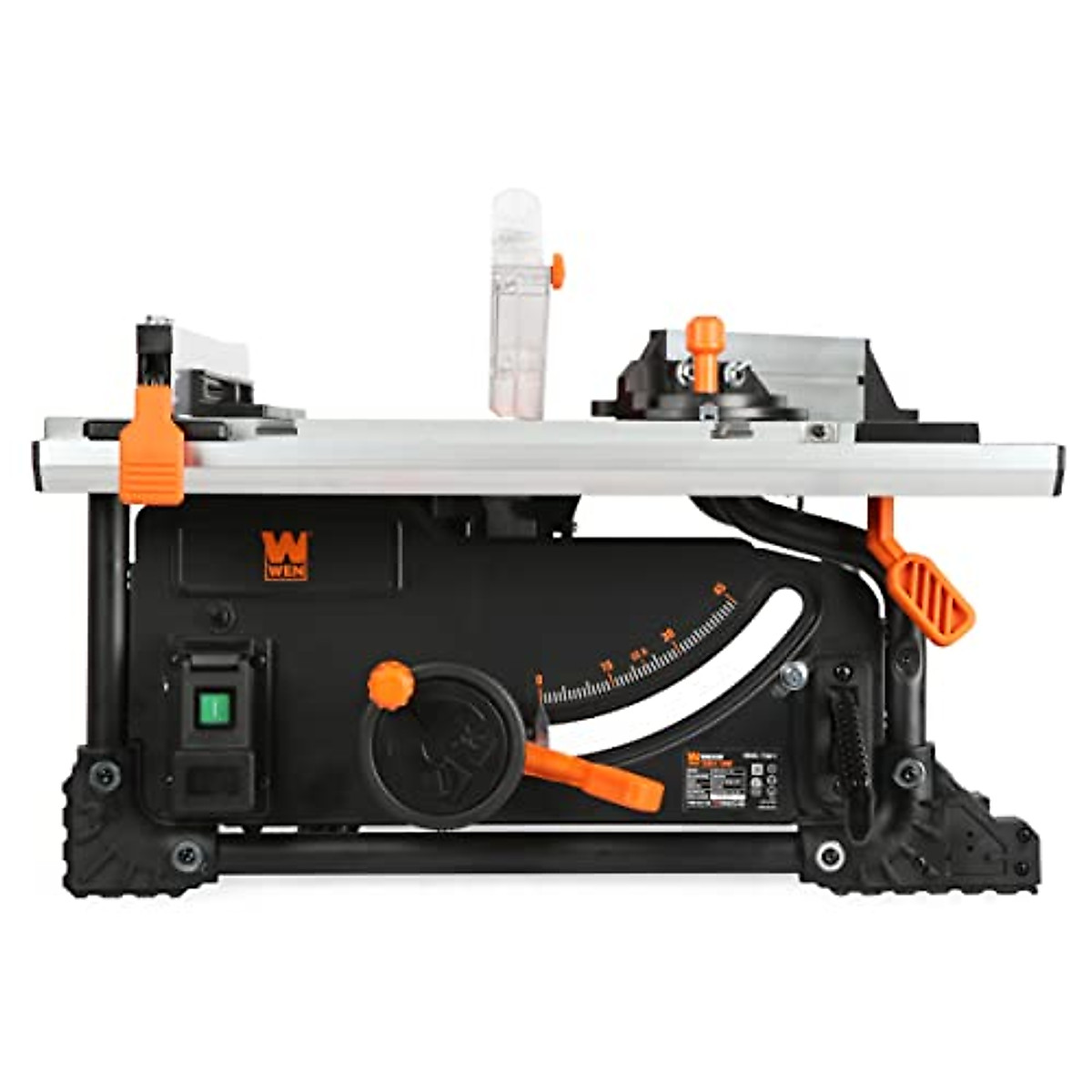 WEN TT0811 11-Amp 8.25-Inch Compact Benchtop Jobsite Table Saw, Black