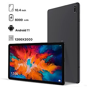UMIDIGI A11 Tablet PC, 10.4 inch 2000 FullView Tablet A11 4GB +128GB up to 1TB Android 11 Helio P22 Octa Core Processor 8000mAh Tab 16MP Rear Camera Face ID Unlocked WiFi + Dual 4G Global Version