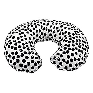 Nursing Pillow Cover 2 Pack for Breastfeeding Pillows 100% Cotton Soft Breastfeeding Nursing Pillow Cover for Moms Baby Boy or Infant (Geometry &Leopard)