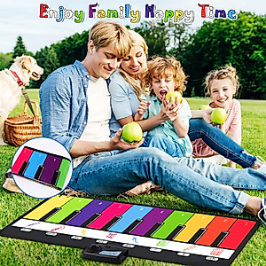 Piano Mat, TWFRIC Toddler Piano Mat with 38 Music Sounds Floor Piano Music Keyboard Baby Musical Developmental Toys Learning Educational Toys for 1 2 3 4 5 Year Old Girls Boys Birthday