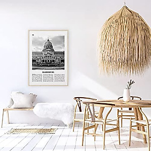 Harrisburg Print Black and White, Harrisburg Wall Art, Harrisburg Poster, Harrisburg Photo, Harrisburg Map, Pennsylvania, USA, United States