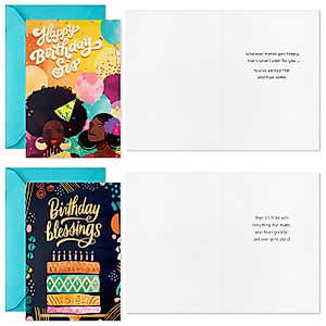 Hallmark Mahogany Birthday Cards Assortment, Birthday Queen (16 Cards with Envelopes)